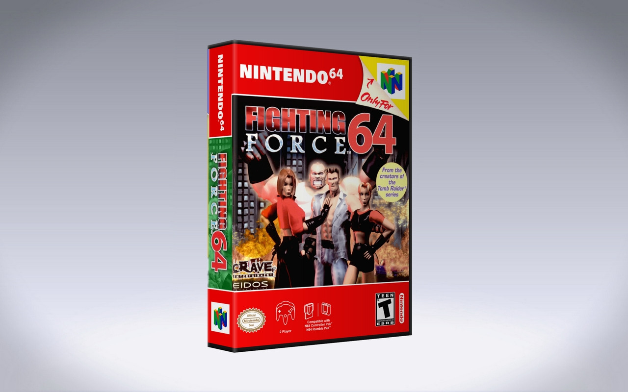 Gaming Relics - Nintendo 64 - Vertical Style - Fighting Force 64