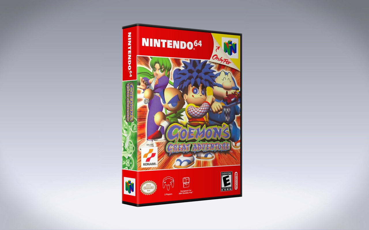 Gaming Relics - Nintendo 64 - Vertical Style - Goemon's Great Adventure