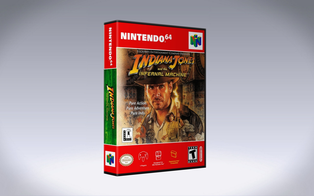 Gaming Relics - Nintendo 64 - Vertical Style - Indiana Jones and the ...