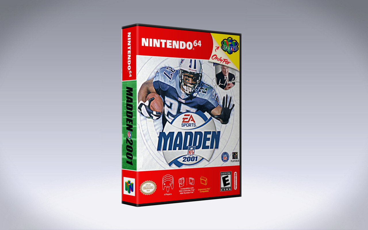 Gaming Relics - Nintendo 64 - Vertical Style - Madden 2001