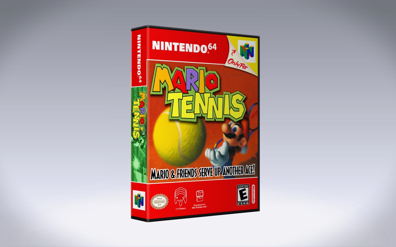 Gaming Relics - Nintendo 64 - Vertical Style - Mario Tennis