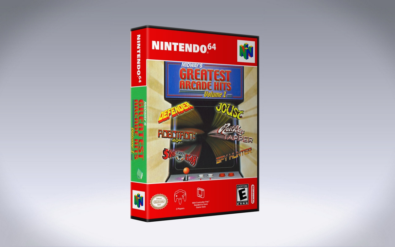 Gaming Relics - Nintendo 64 - Vertical Style - Midway's Greatest Arcade ...