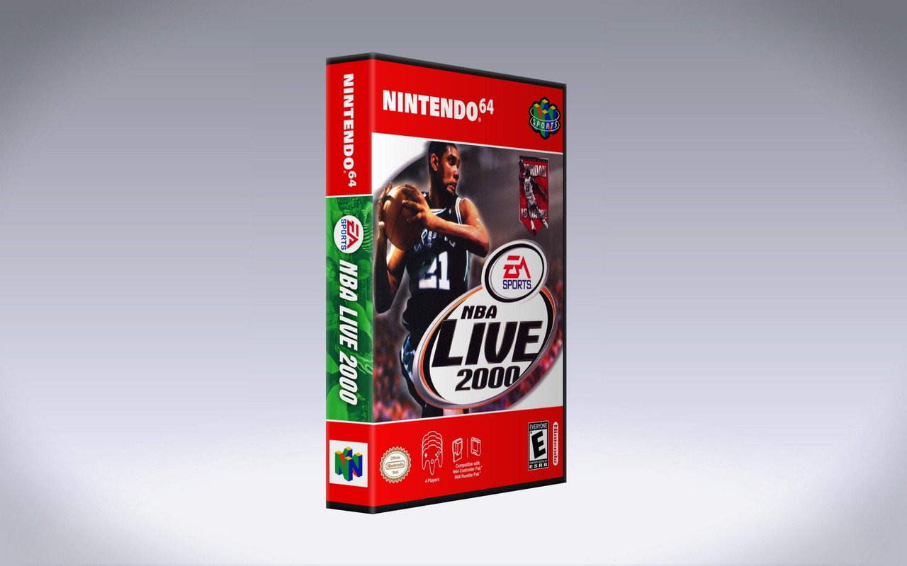 Gaming Relics - Nintendo 64 - Vertical Style - NBA Live 2000
