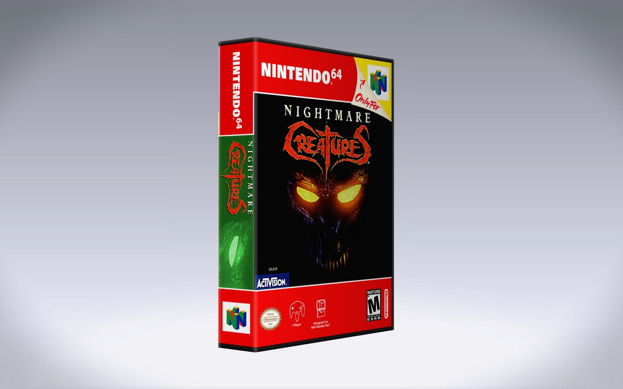 Gaming Relics - Nintendo 64 - Vertical Style - Nightmare Creatures