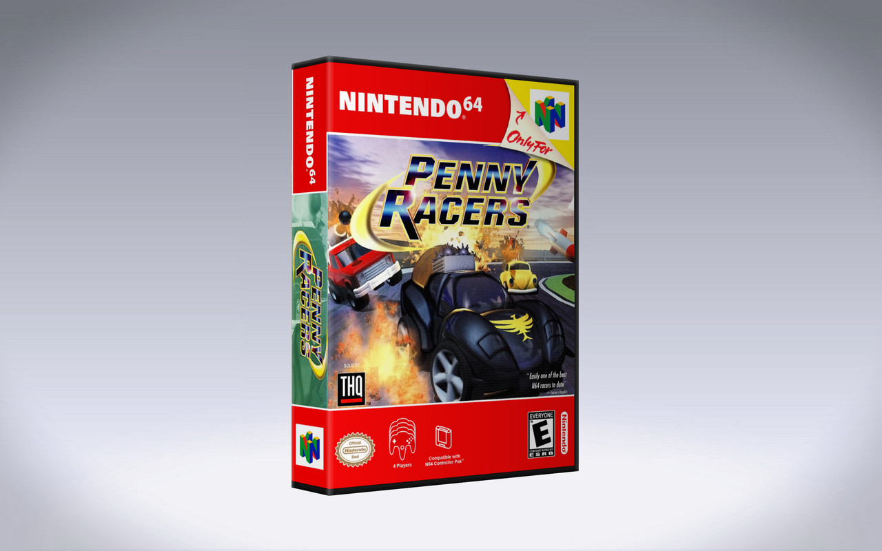 Gaming Relics - Nintendo 64 - Vertical Style - Penny Racers