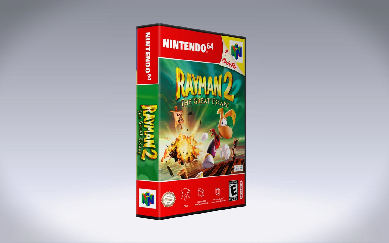 Gaming Relics - Nintendo 64 - Vertical Style - Rayman 2: The Great Escape