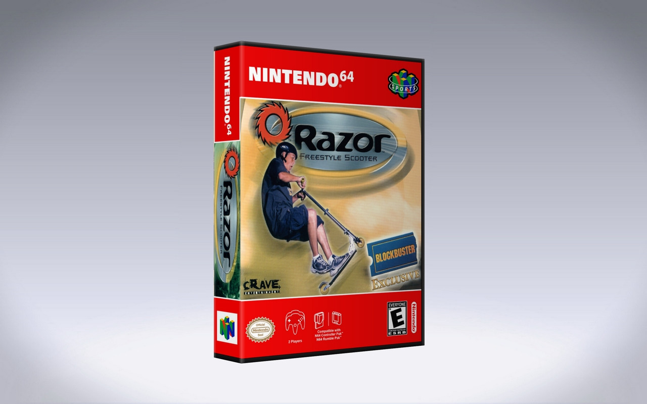 Gaming Relics - Nintendo 64 - Vertical Style - Razor Freestyle Scooter