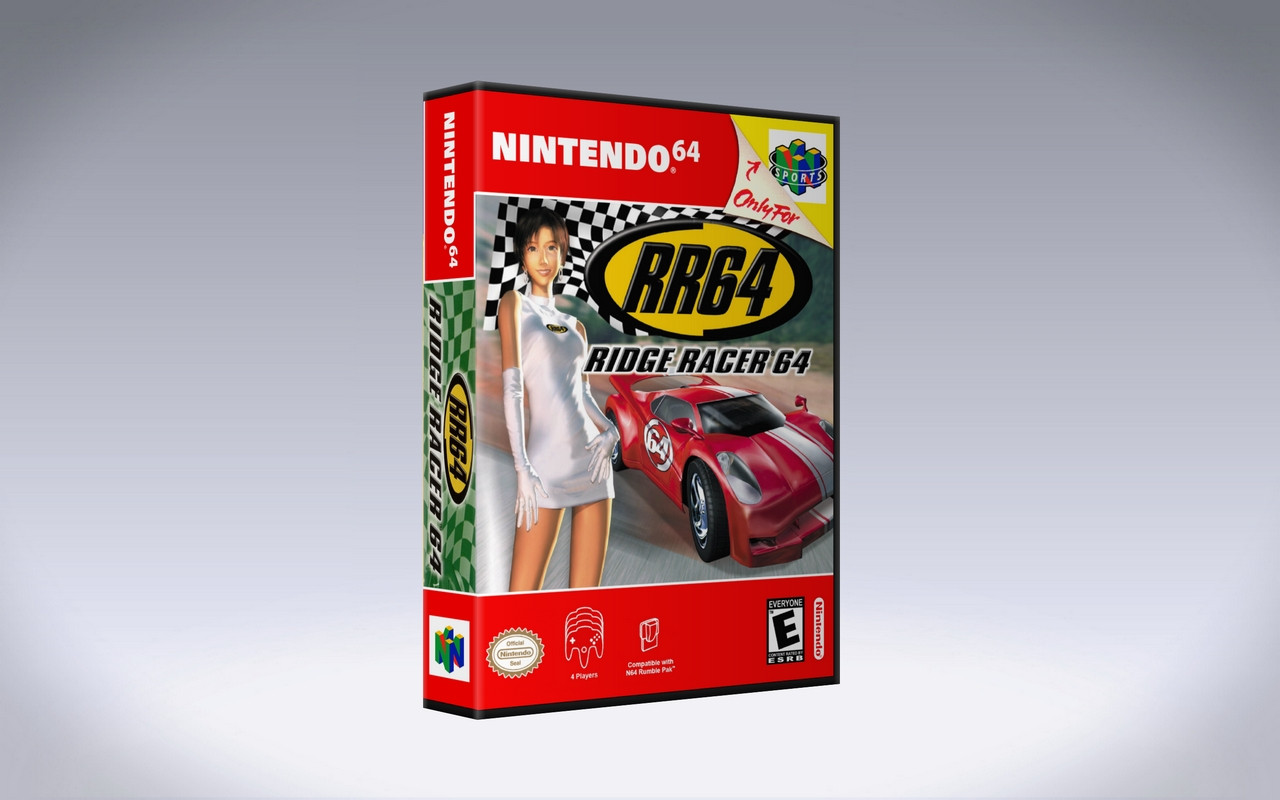 Gaming Relics - Nintendo 64 - Vertical Style - RR64: Ridge Racer 64