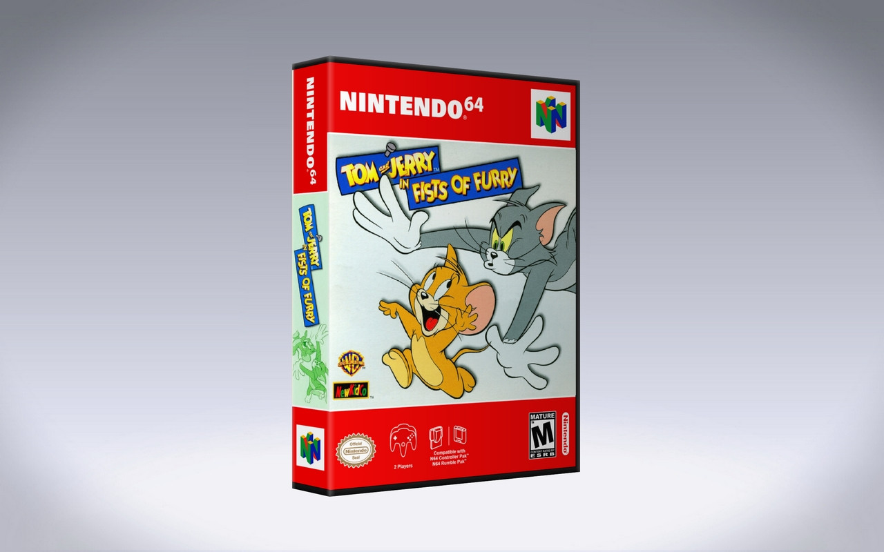 Gaming Relics - Nintendo 64 - Vertical Style - Tom and Jerry in Fists ...