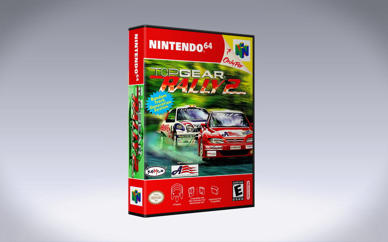 Gaming Relics - Nintendo 64 - Vertical Style - Top Gear Rally 2