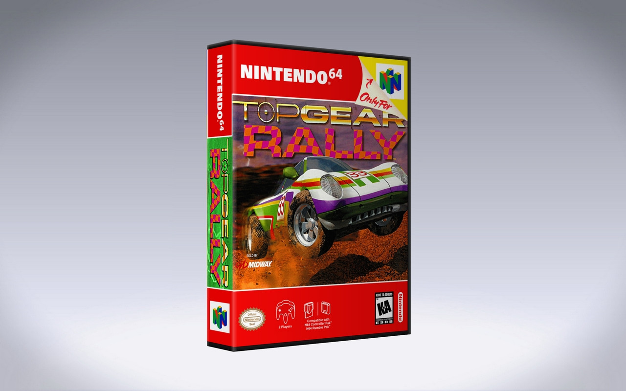 Gaming Relics - Nintendo 64 - Vertical Style - Top Gear Rally