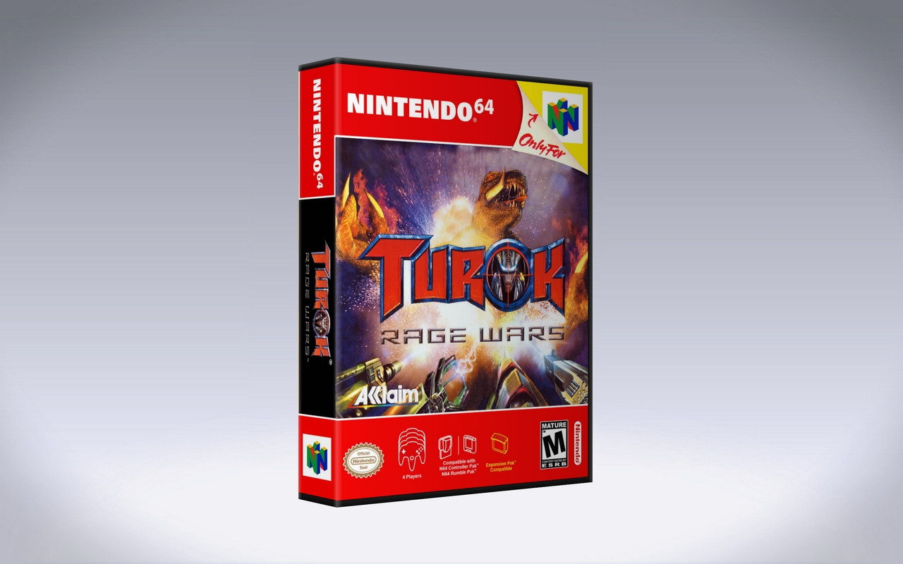 Gaming Relics - Nintendo 64 - Vertical Style - Turok: Rage Wars
