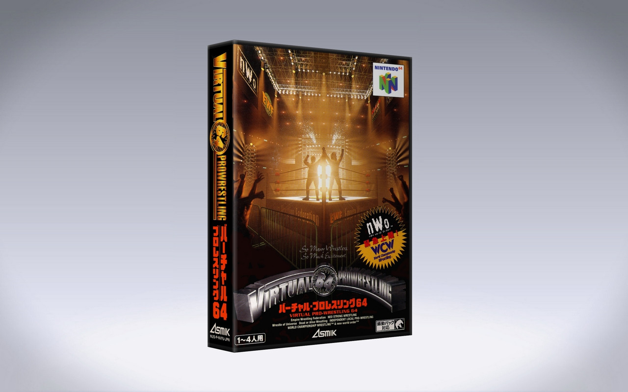 Gaming Relics - Nintendo 64 - Vertical Style - Virtual Pro Wrestling 64 ...