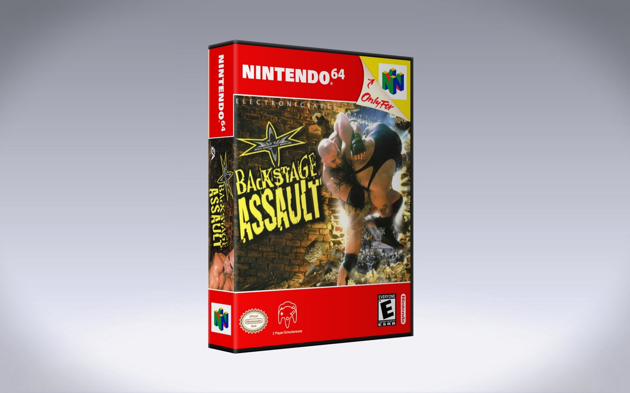 Gaming Relics - Nintendo 64 - Vertical Style - WCW Backstage Assault