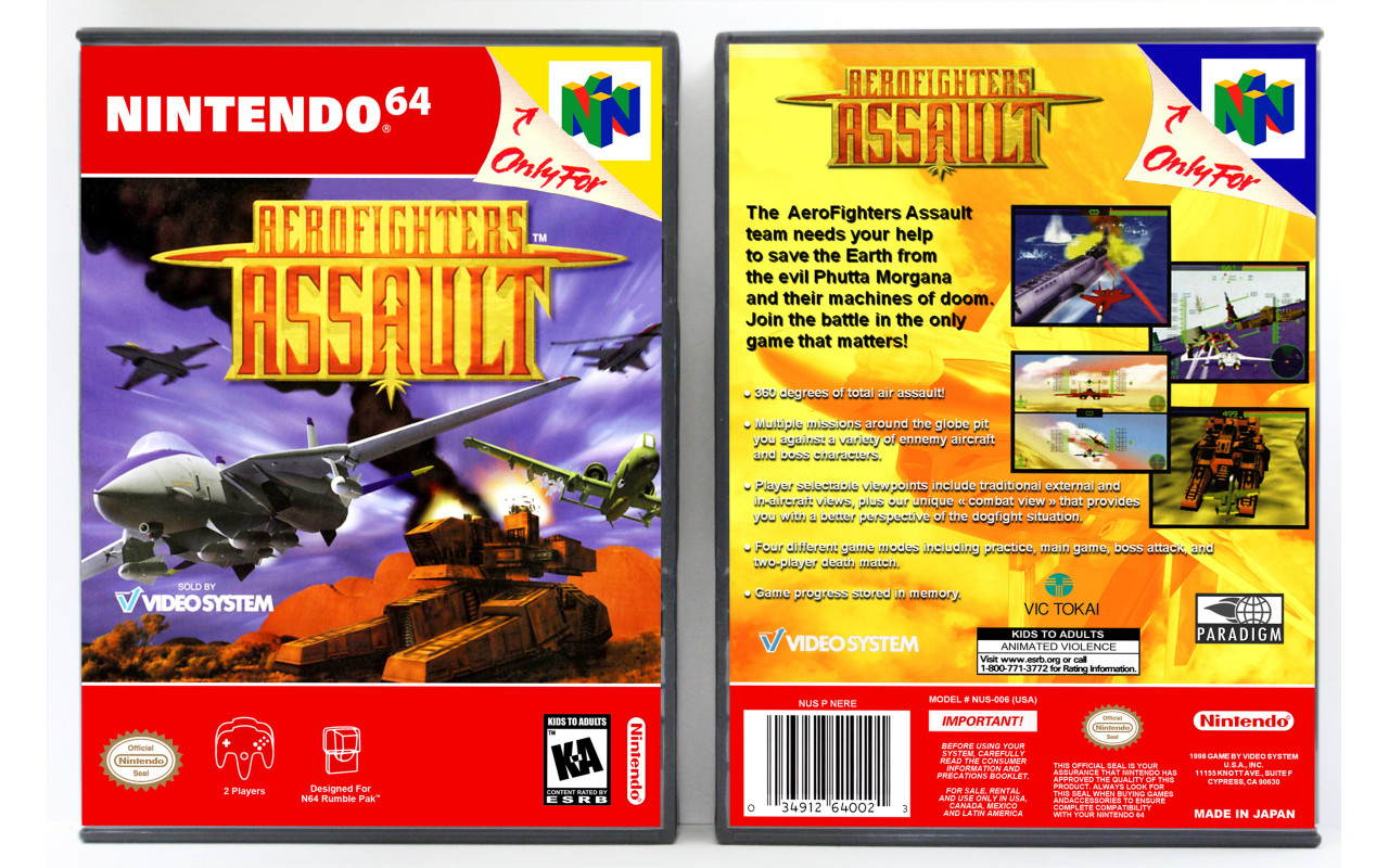 Gaming Relics - Nintendo 64 - Aerofighters Assault