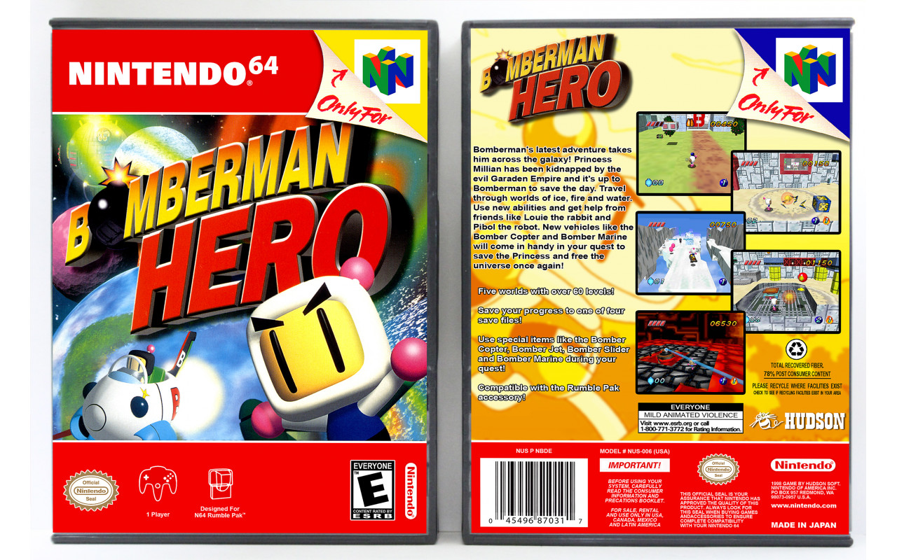 Gaming Relics - Nintendo 64 - Bomberman Hero