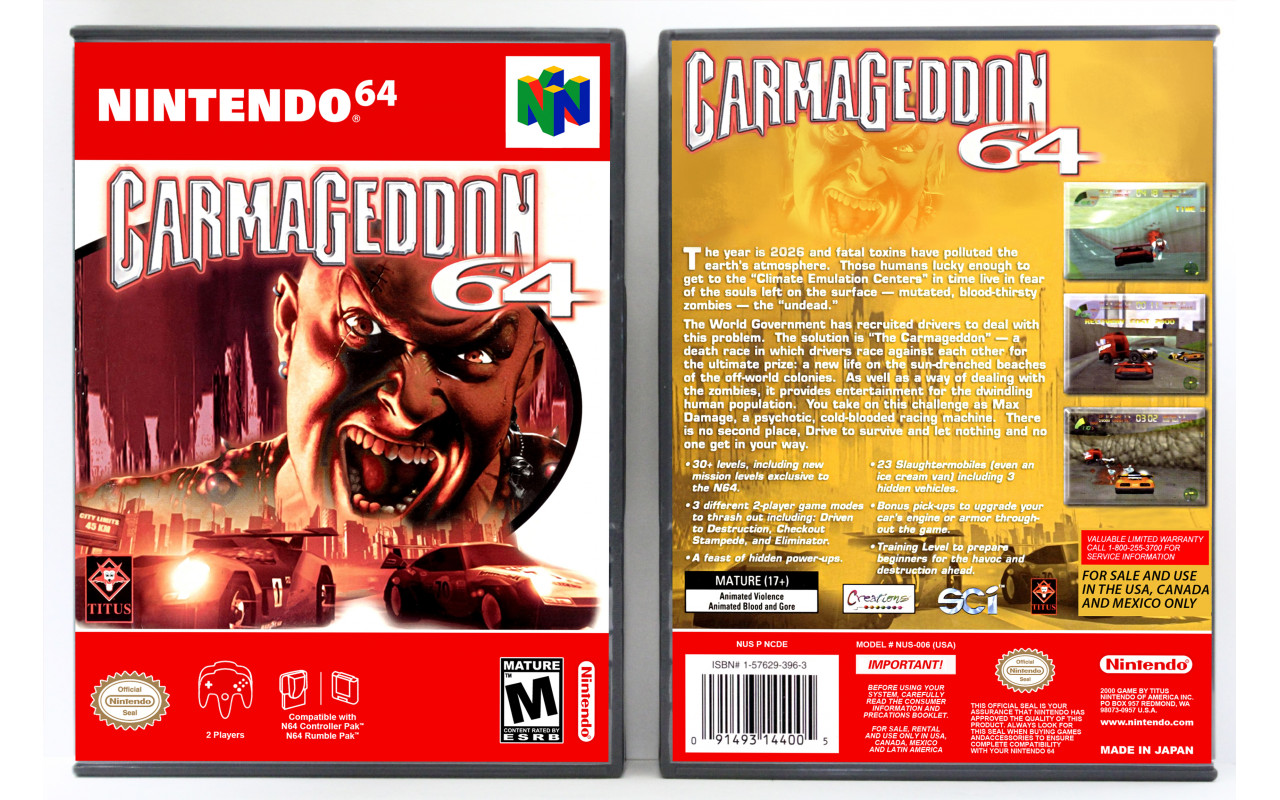 Gaming Relics - Carmageddon 64