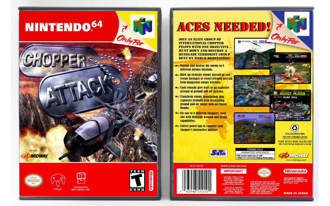Gaming Relics - Nintendo 64 - Chopper Attack