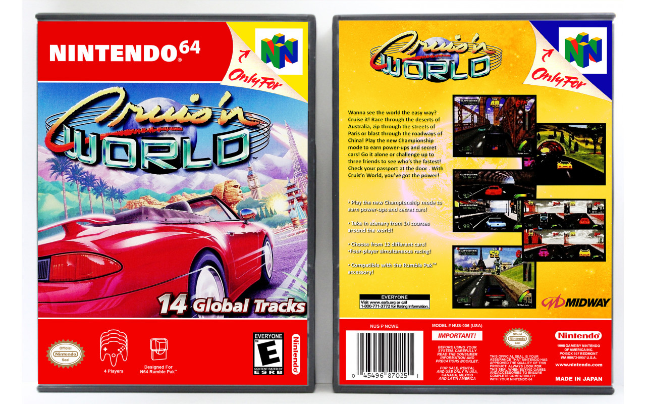 Gaming Relics - Nintendo 64 - Vertical Style - Cruis'n World