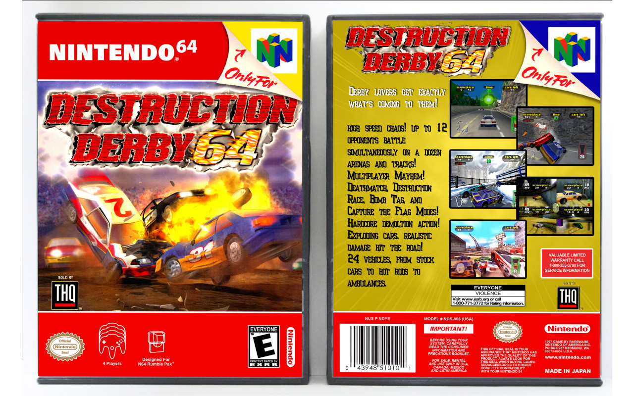 Gaming Relics - Nintendo 64 - Destruction Derby 64
