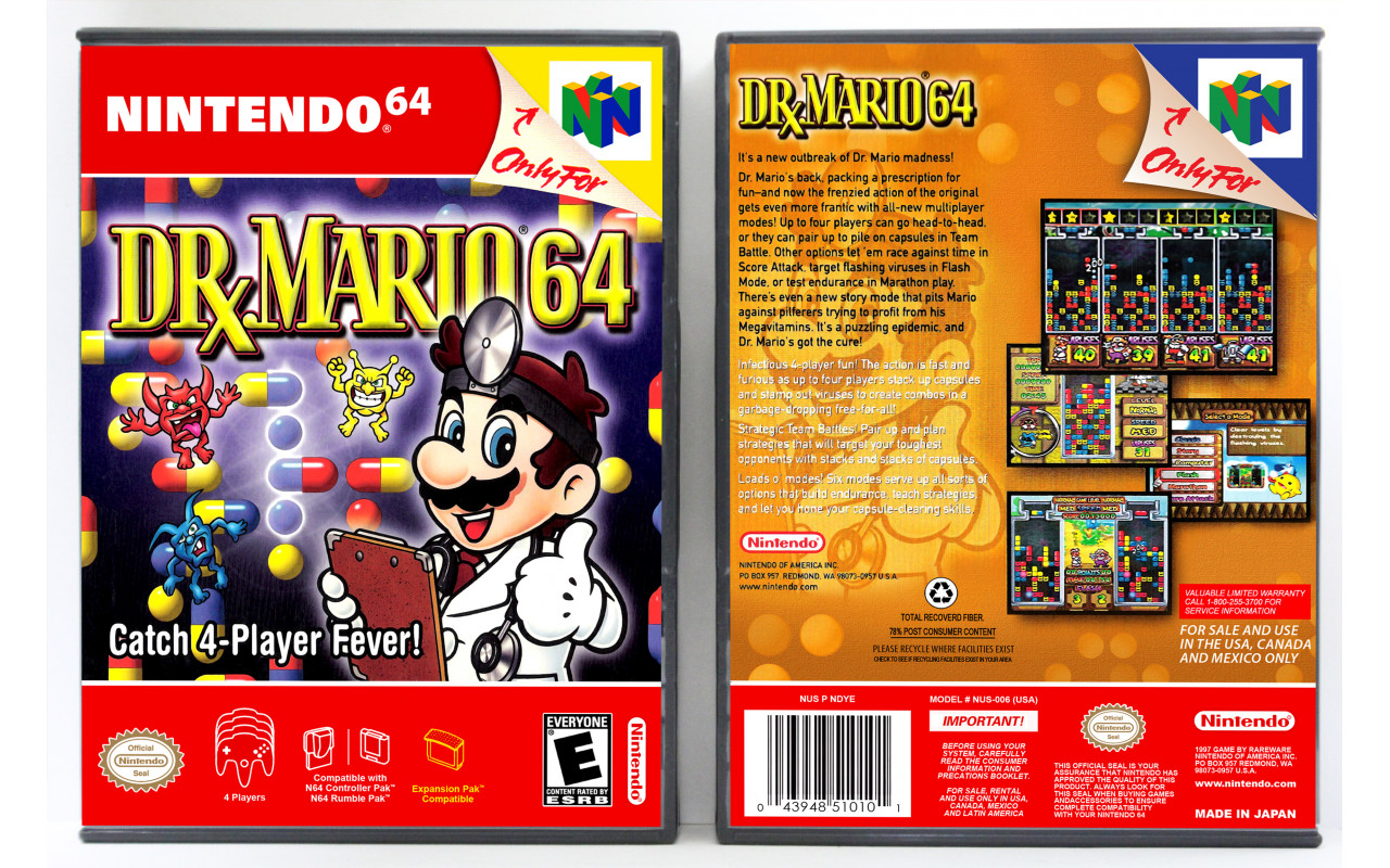 Gaming Relics - Nintendo 64 - Dr. Mario 64