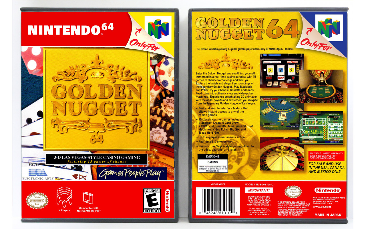 Gaming Relics - Nintendo 64 - Vertical Style - Golden Nugget 64