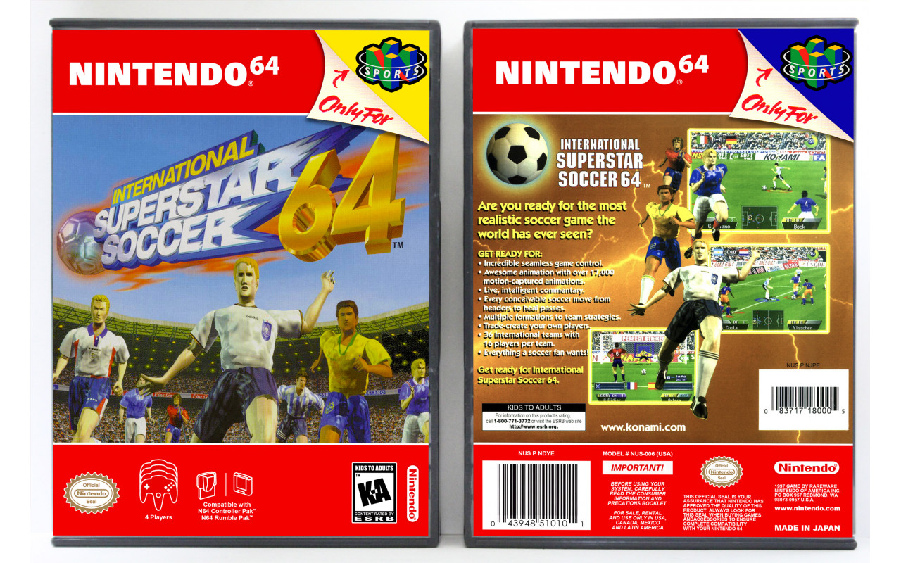 Gaming Relics - Nintendo 64 - Vertical Style - International Superstar ...
