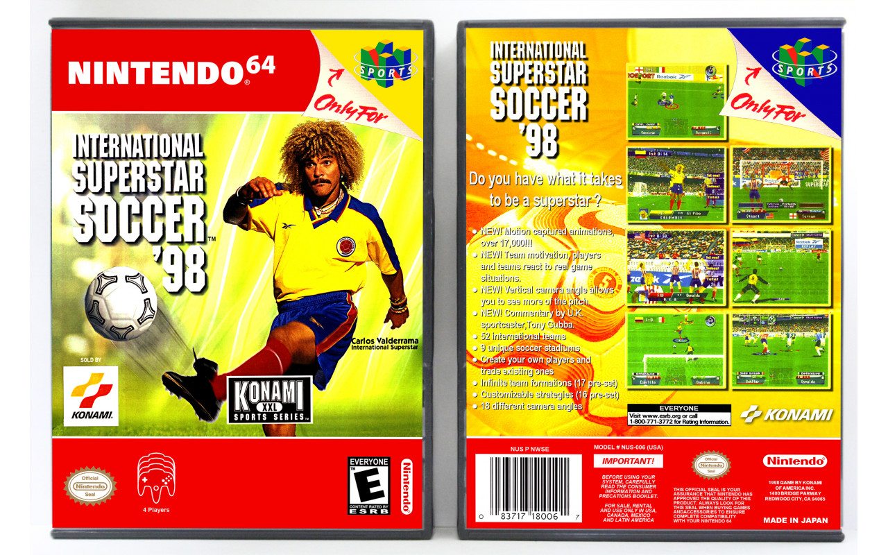 Gaming Relics - Nintendo 64 - Vertical Style - International Superstar ...