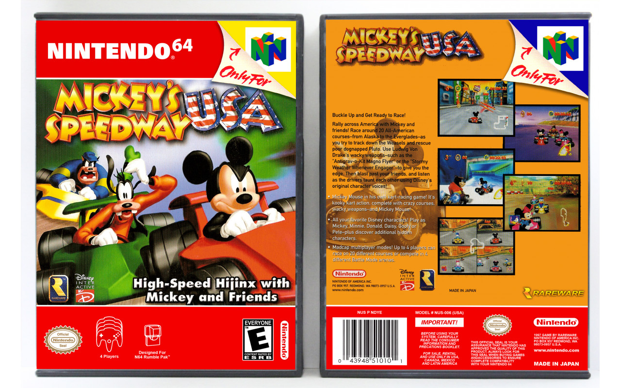 Gaming Relics - Nintendo 64 - Mickey's Speedway USA
