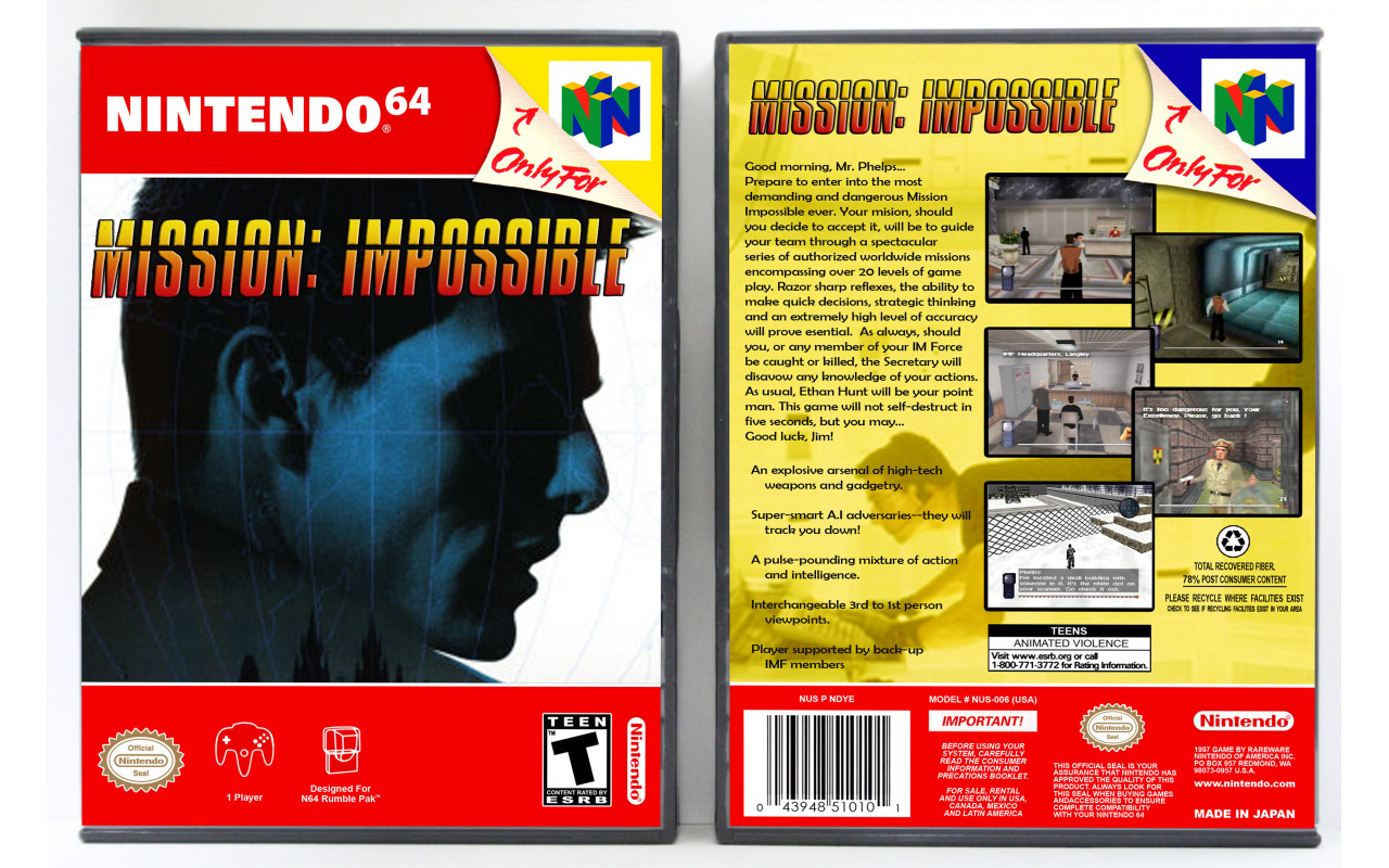 Gaming Relics - Nintendo 64 - Mission: Impossible