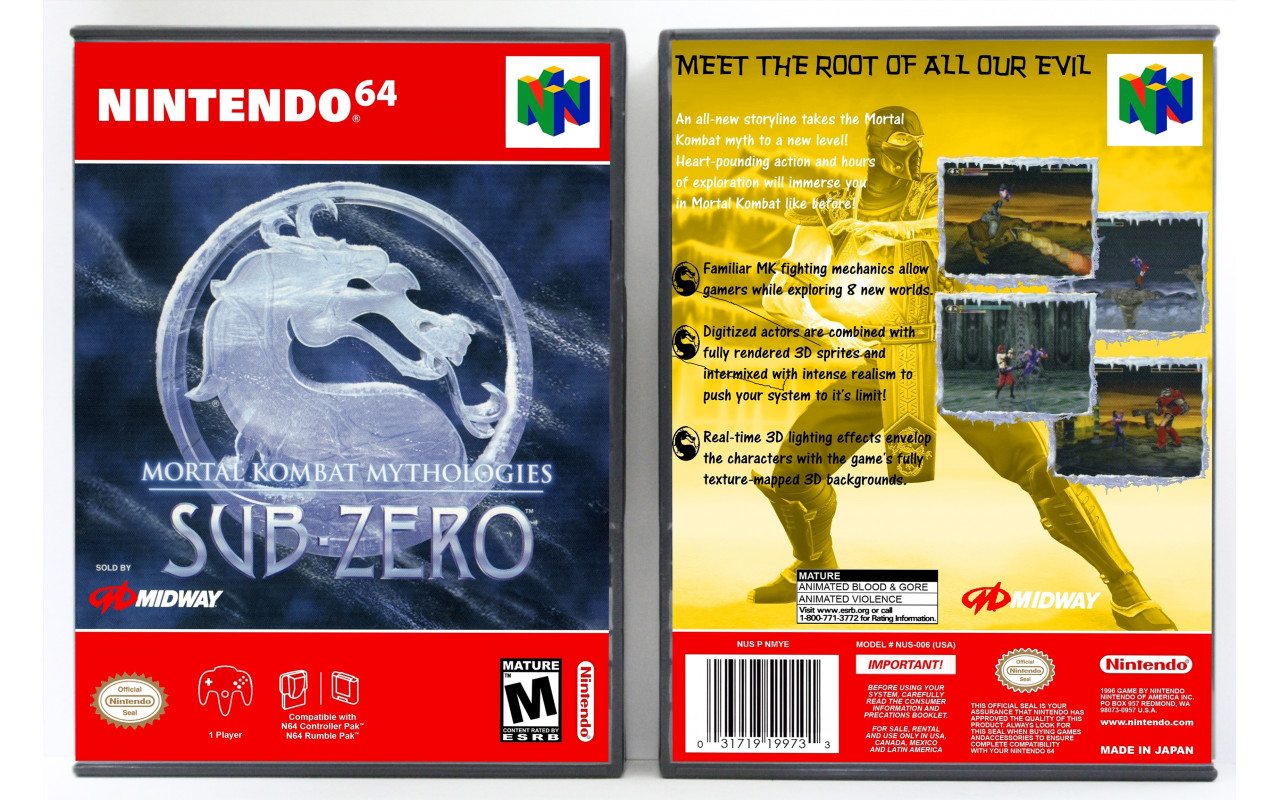 Gaming Relics - Nintendo 64 - Mortal Kombat Mythologies: Sub-Zero