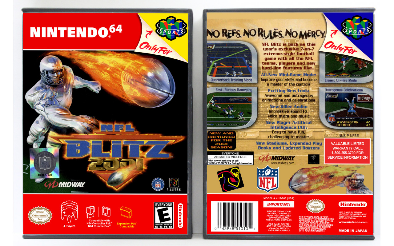 Gaming Relics - Nintendo 64 - NFL Blitz 2001