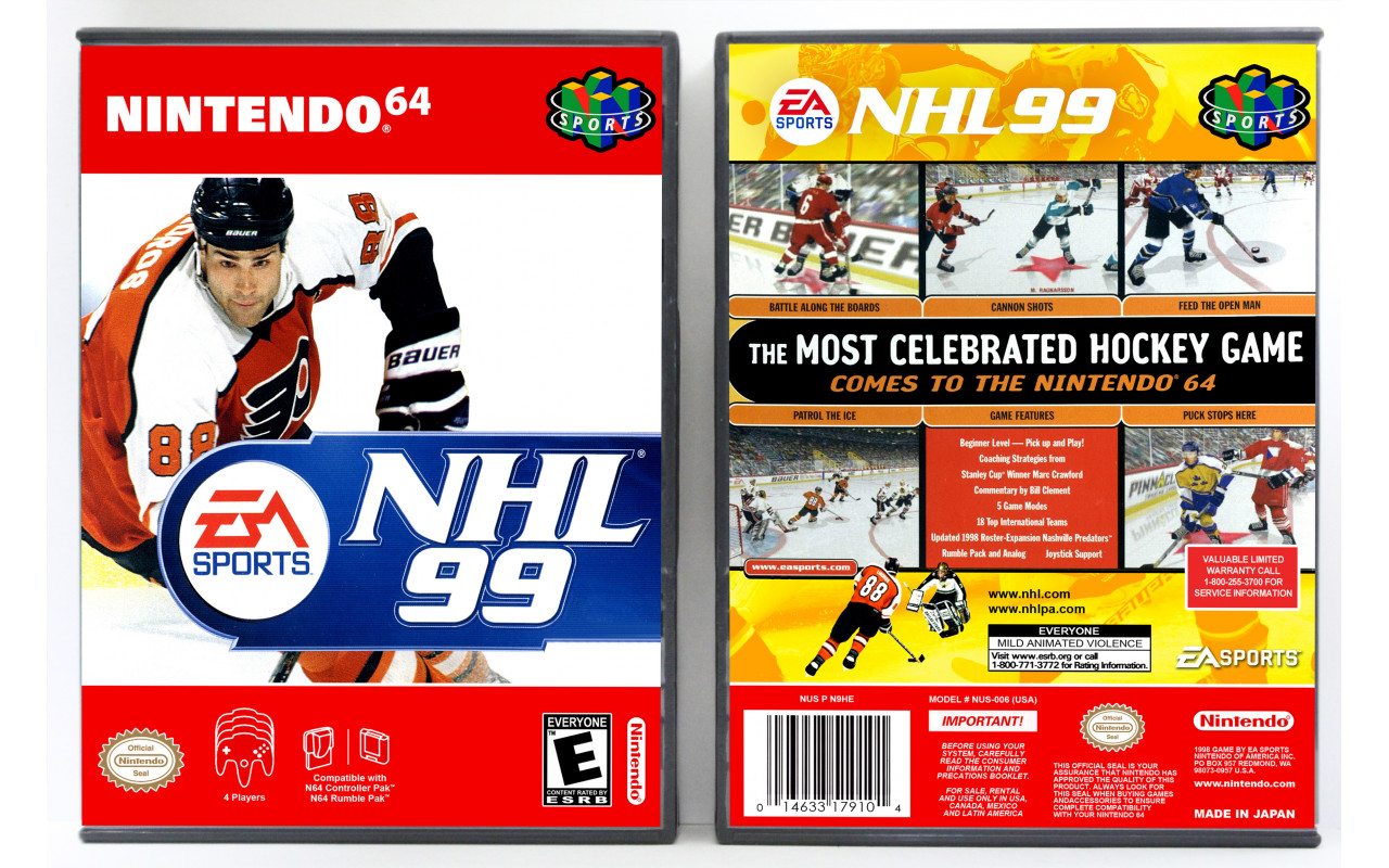 Gaming Relics - Nintendo 64 - Vertical Style - NHL 99