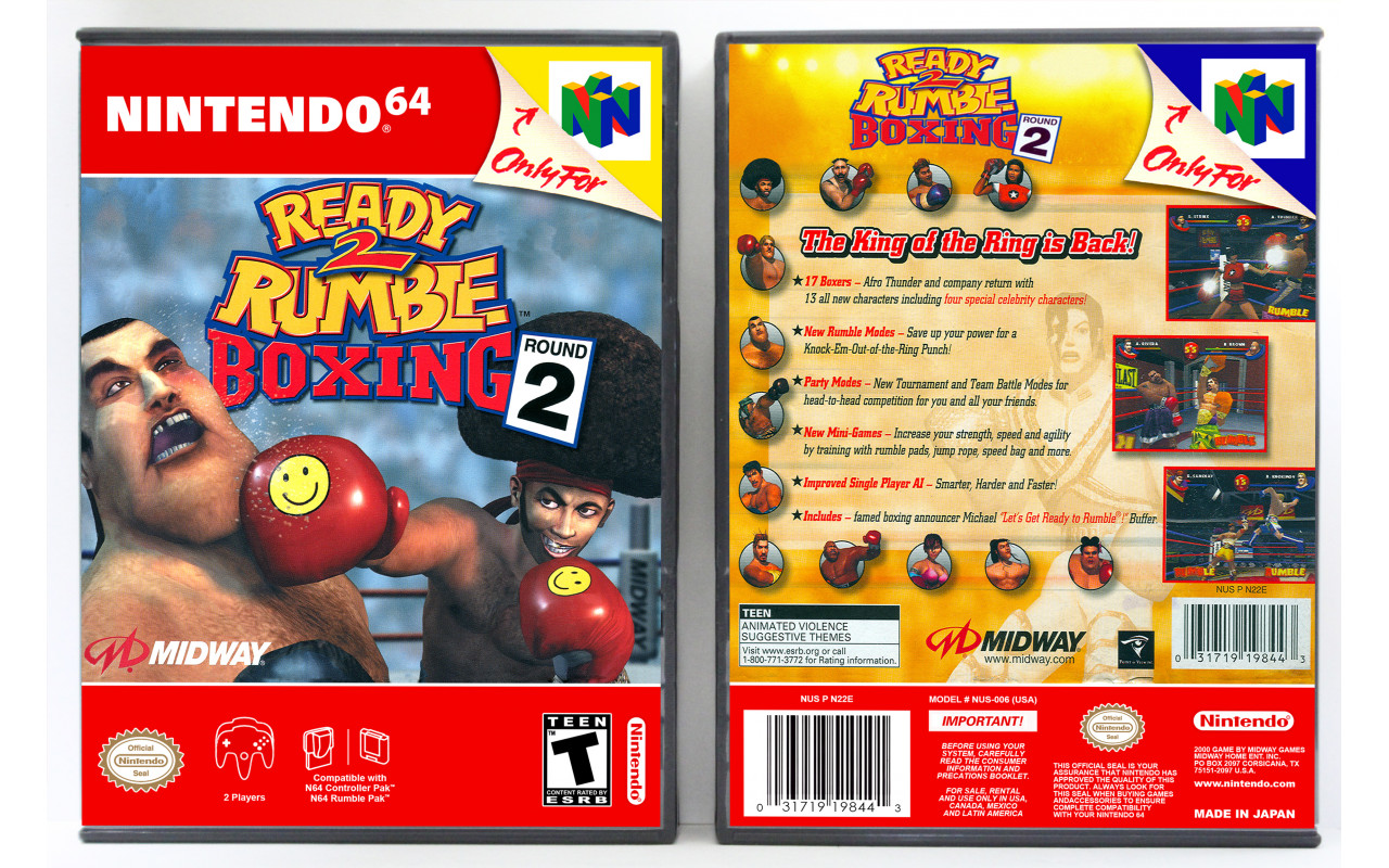 Gaming Relics - Nintendo 64 - Vertical Style - Ready 2 Rumble Boxing ...