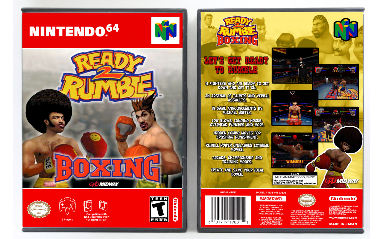 Gaming Relics - Nintendo 64 - Vertical Style - Ready 2 Rumble Boxing