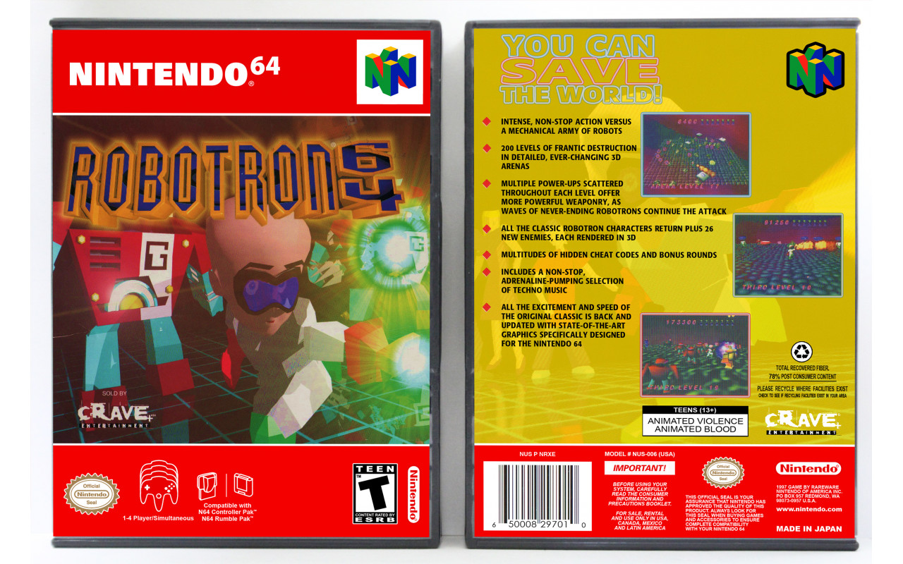 Gaming Relics - Nintendo 64 - Robotron 64