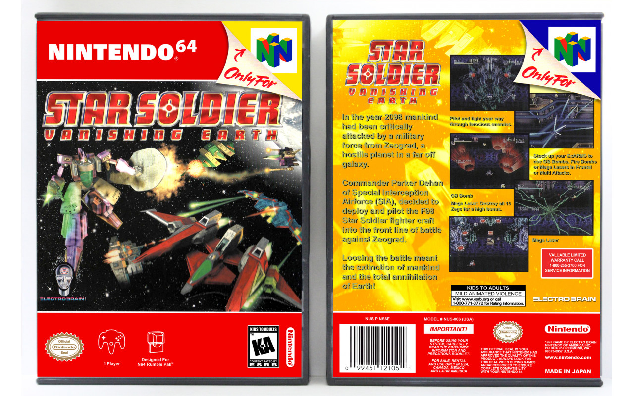 Gaming Relics - Nintendo 64 - Star Soldier: Vanishing Earth