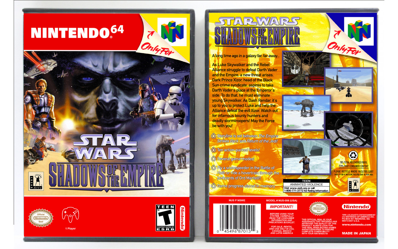 Gaming Relics - Nintendo 64 - Vertical Style - Star Wars: Shadows of ...