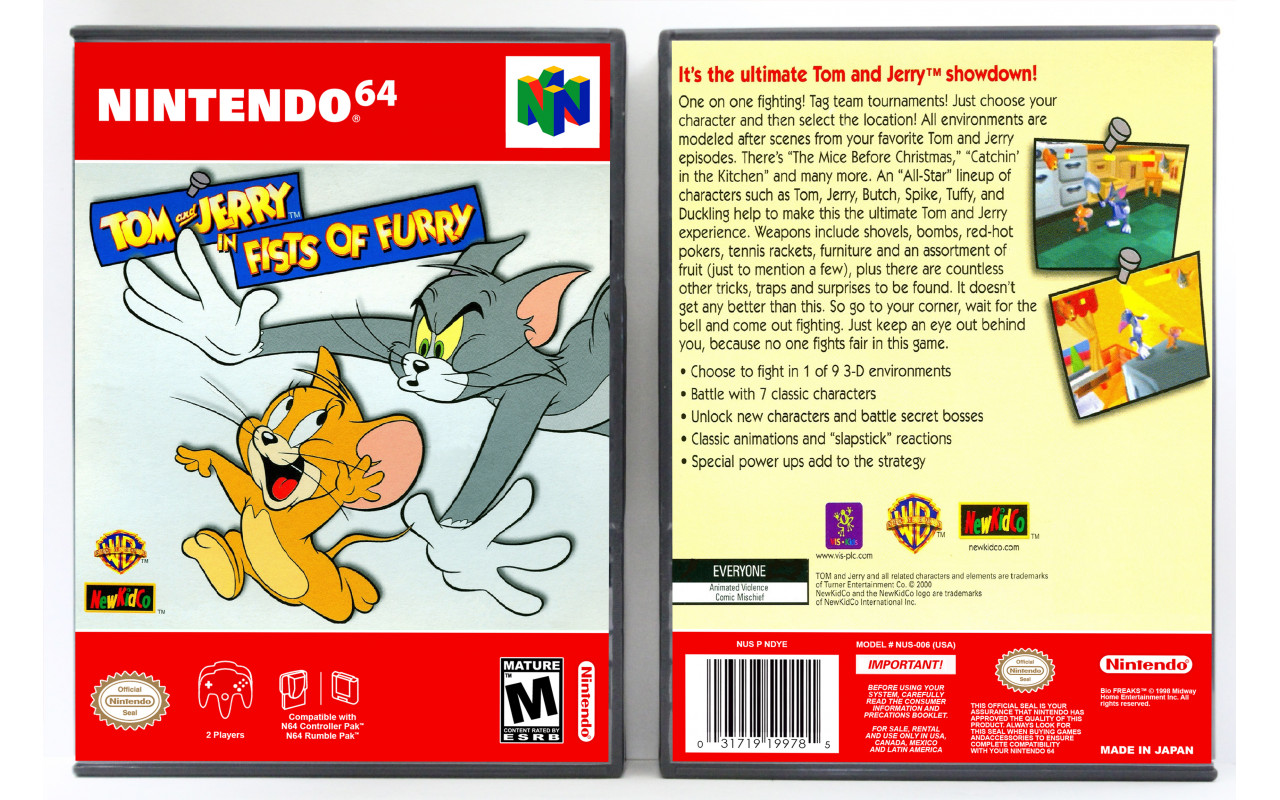 Gaming Relics - Nintendo 64 - Vertical Style - Tom and Jerry in Fists ...