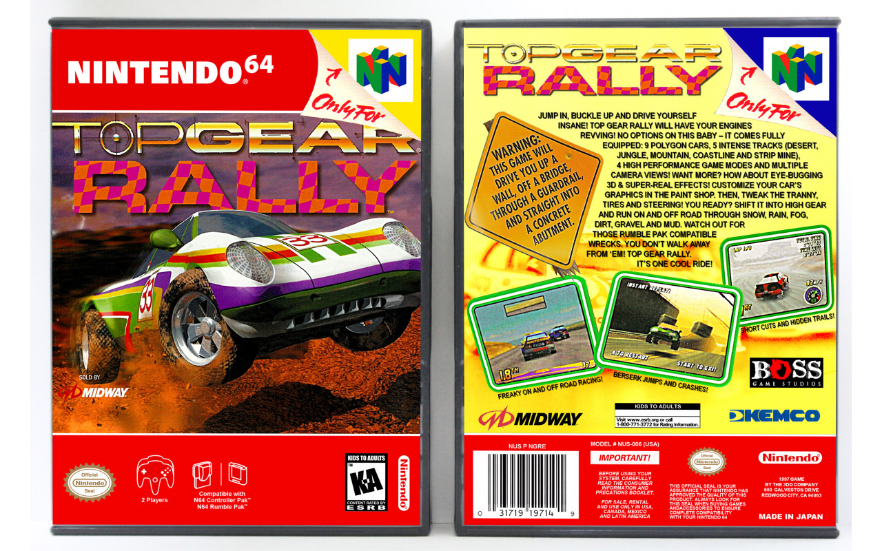 Gaming Relics - Nintendo 64 - Top Gear Rally