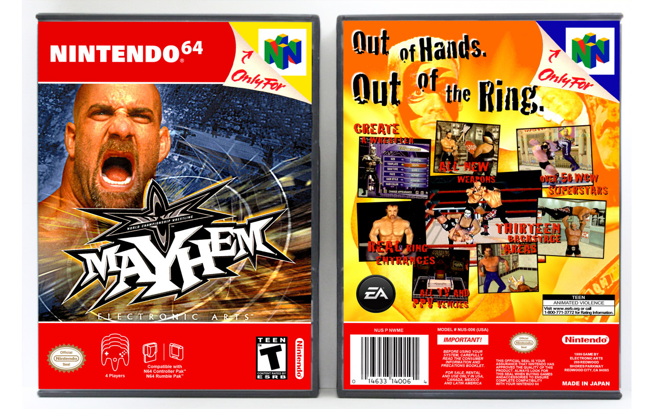 Gaming Relics - Nintendo 64 - Vertical Style - WCW Mayhem