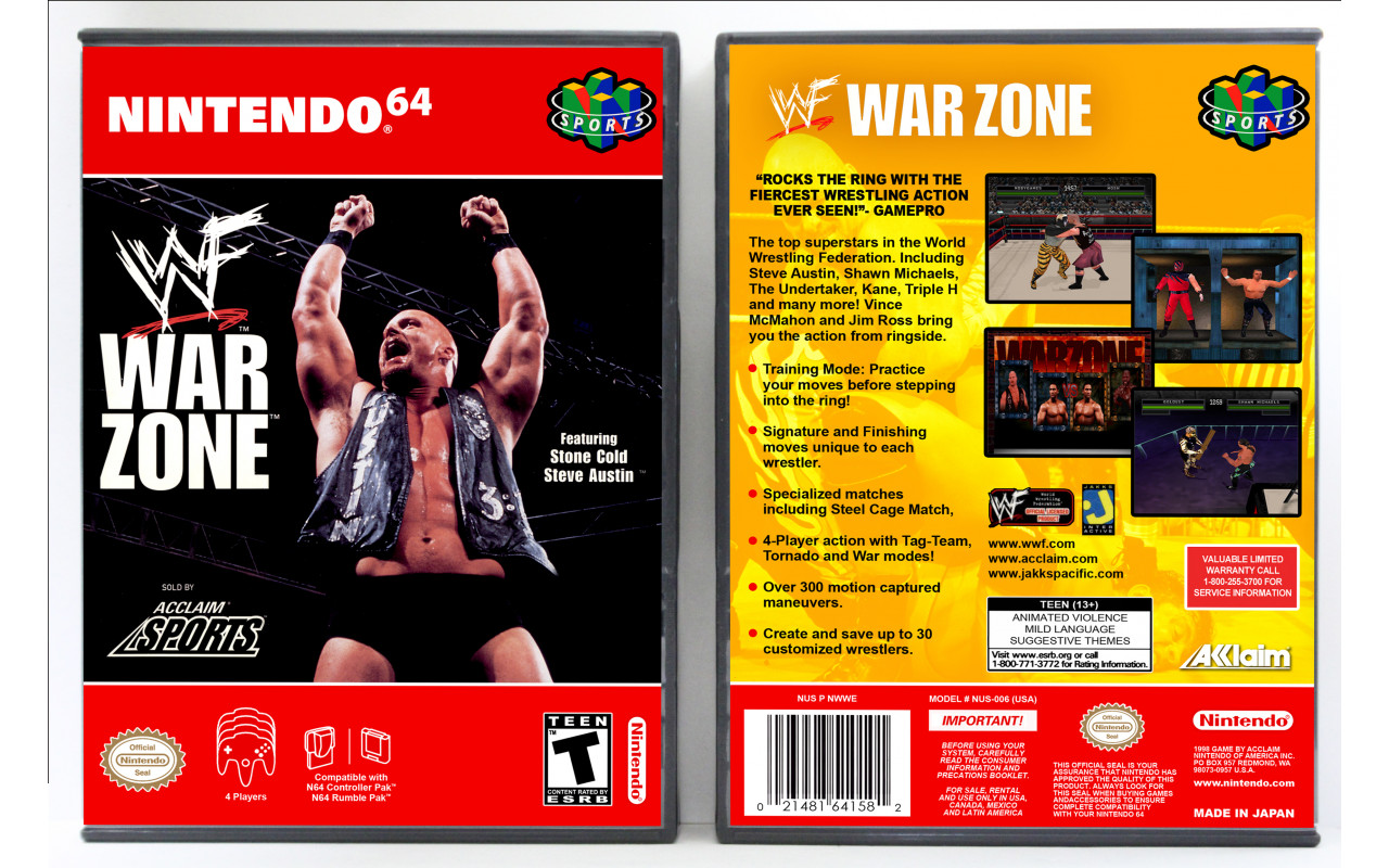 Gaming Relics - Nintendo 64 - WWF: War Zone
