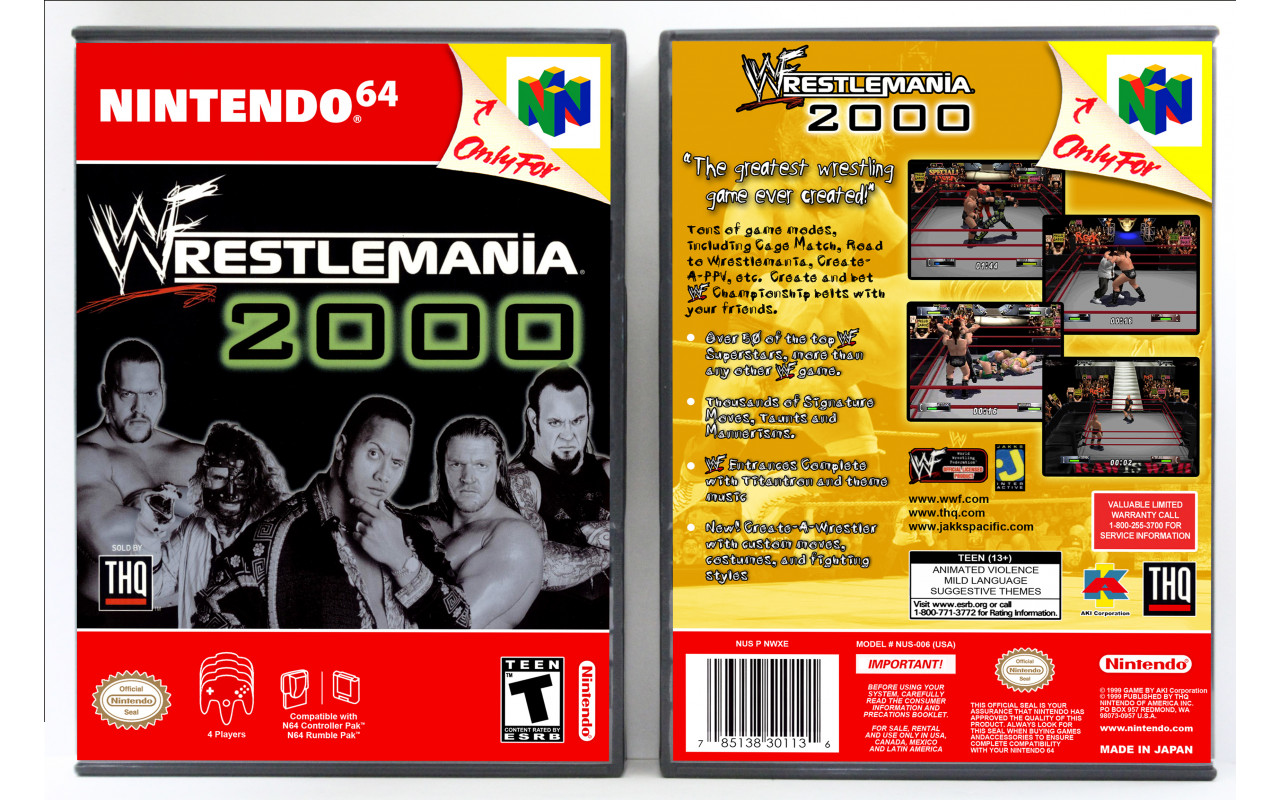 Gaming Relics - Nintendo 64 - WWF: Wrestlemania 2000