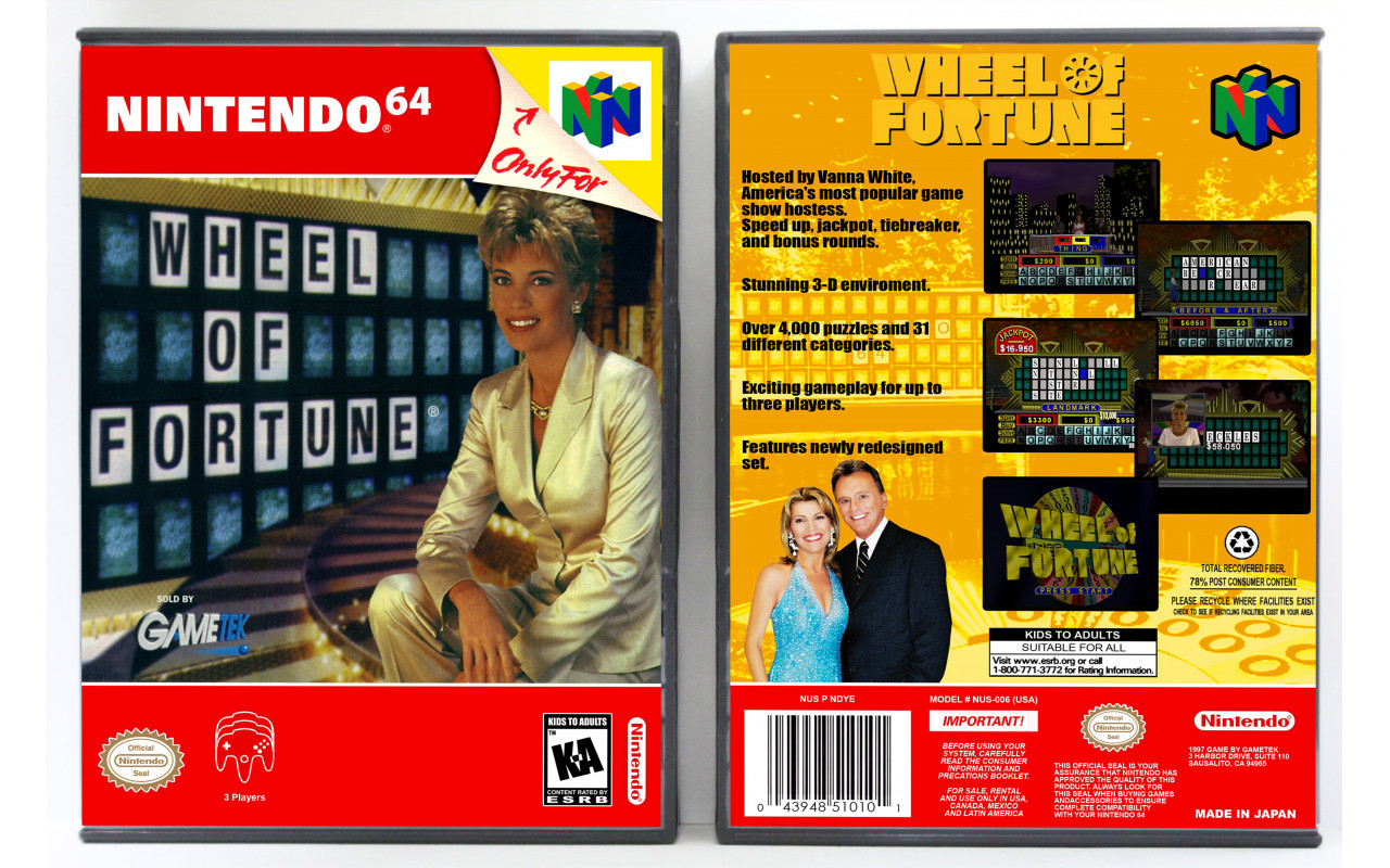 Gaming Relics - Nintendo 64 - Wheel of Fortune