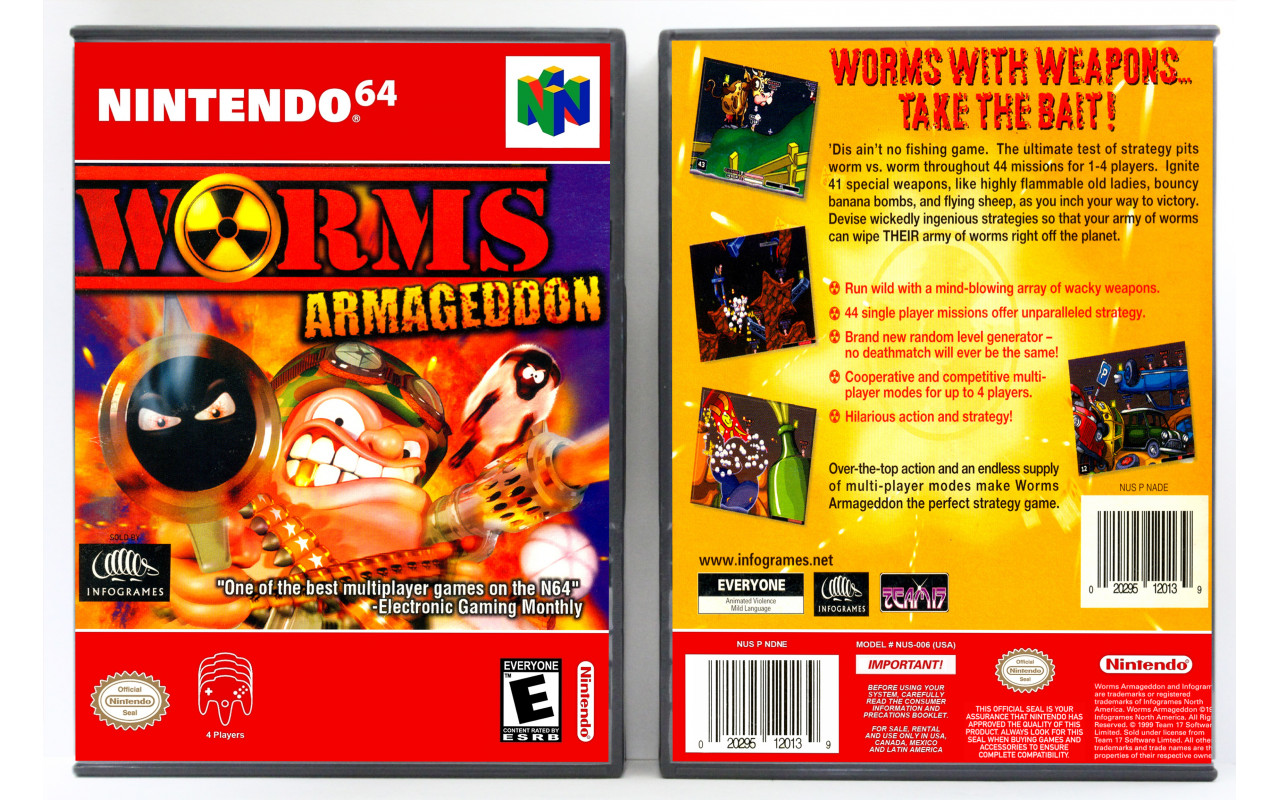 Gaming Relics - Nintendo 64 - Worms Armageddon