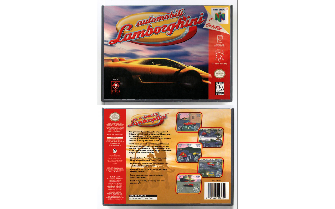 Gaming Relics - Nintendo 64 - Automobili Lamborghini