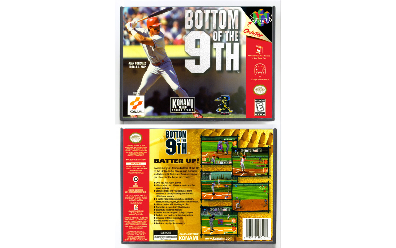 Gaming Relics - Nintendo 64 - Retail Style - Bottom of the 9th