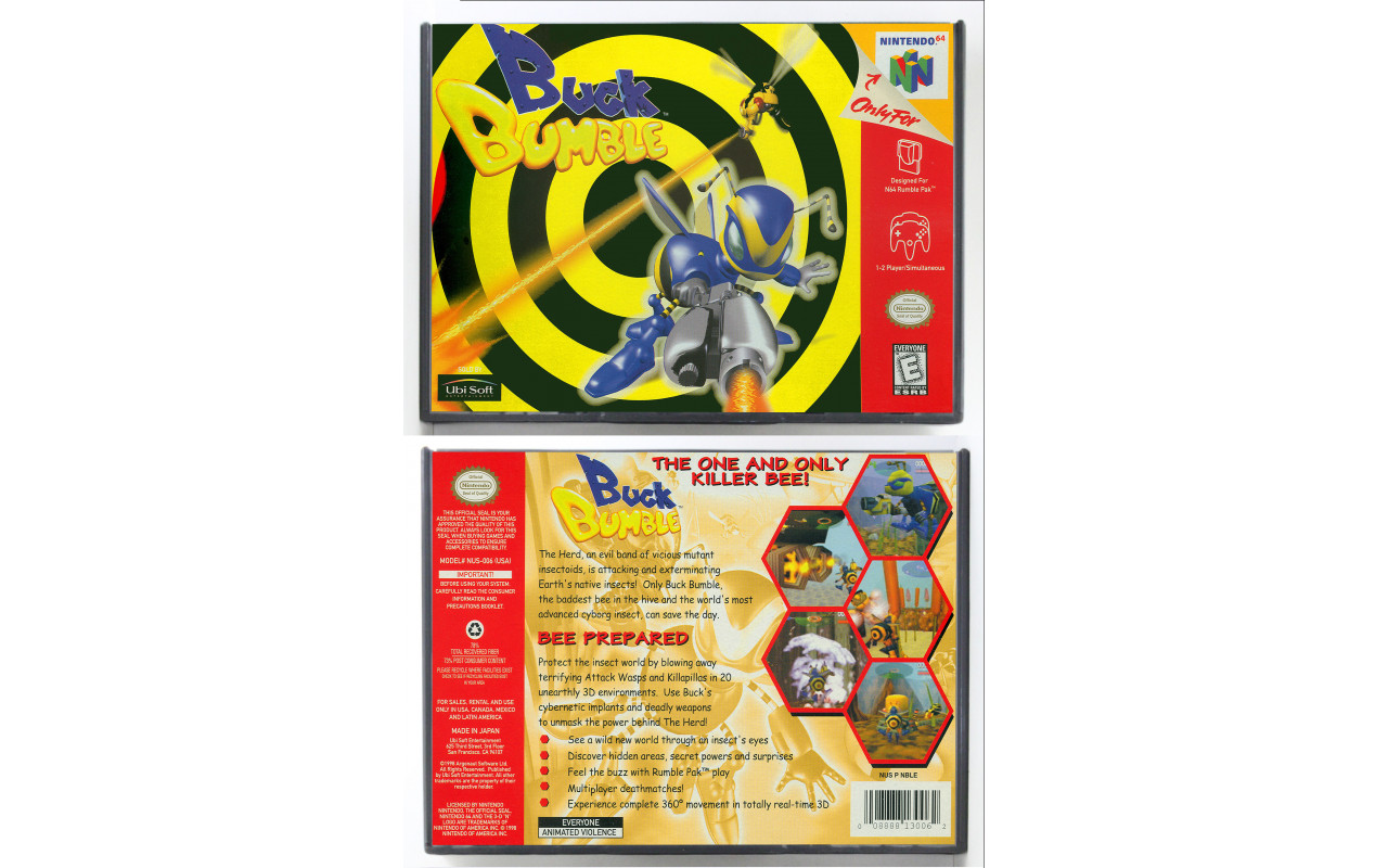 Gaming Relics - Nintendo 64 - Retail Style - Buck Bumble