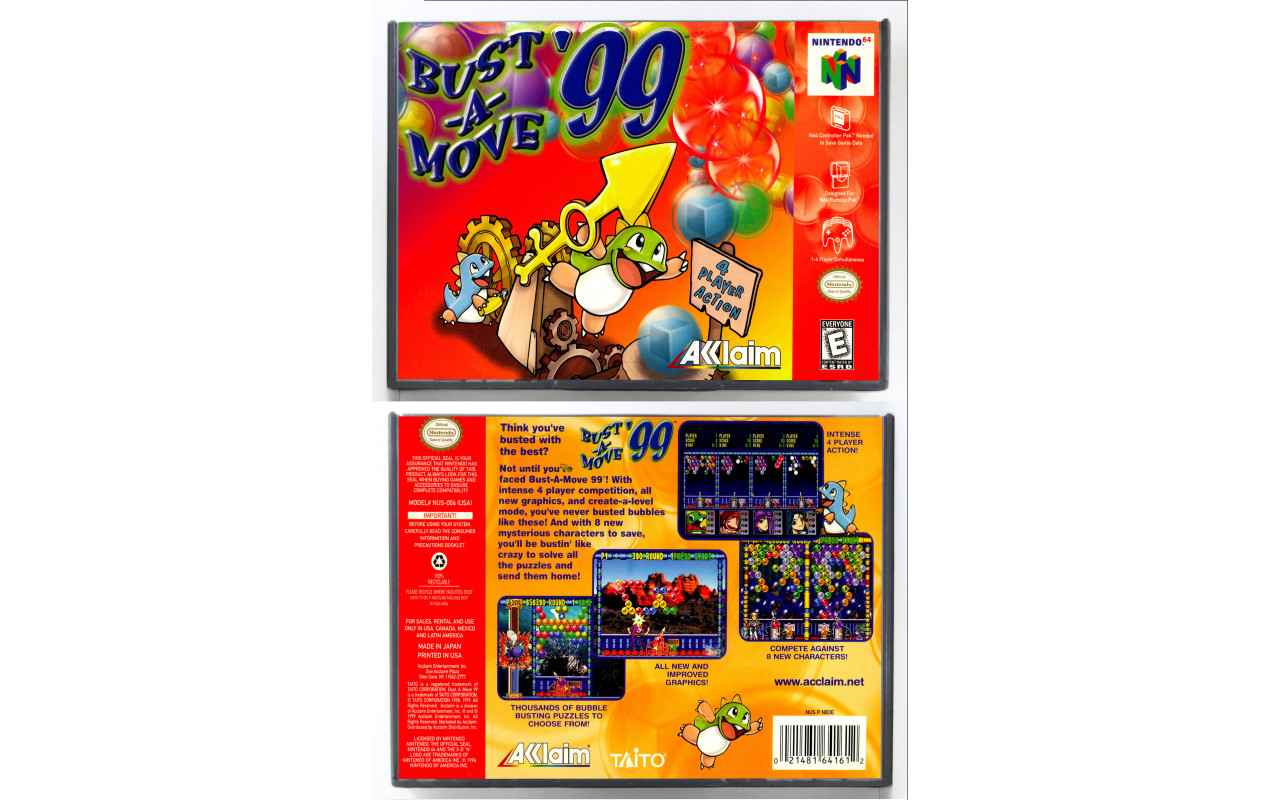 Gaming Relics - Nintendo 64 - Retail Style - Bust-a-Move '99