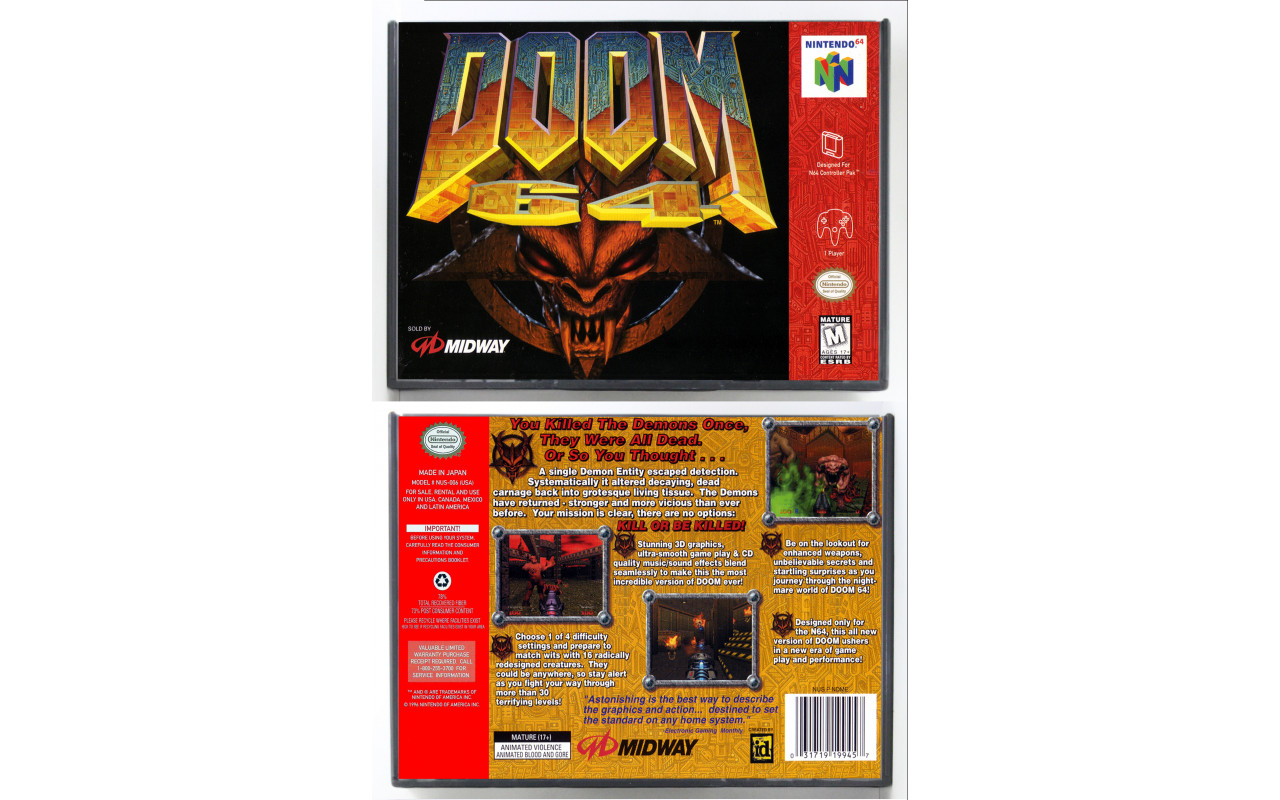 Gaming Relics - Nintendo 64 - Doom 64